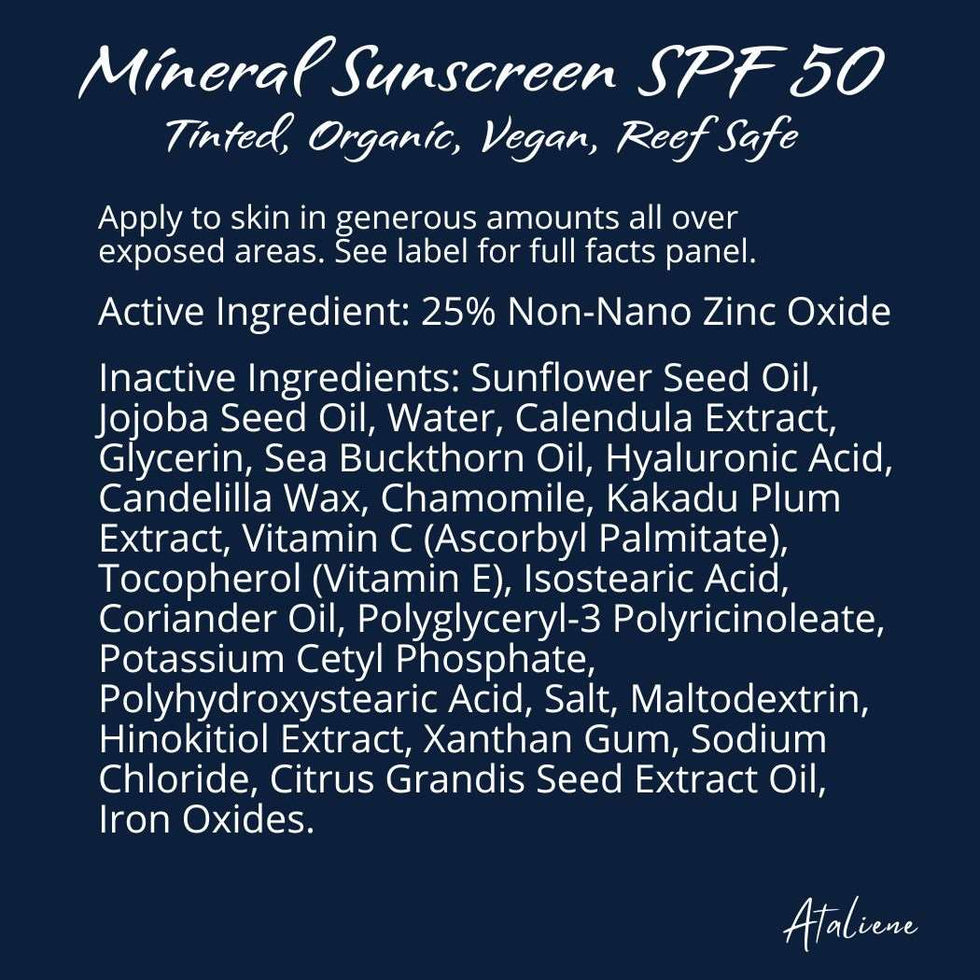 Tinted Mineral Sunscreen - Glow - Organic SPF 50 - Private Label Spa ...
